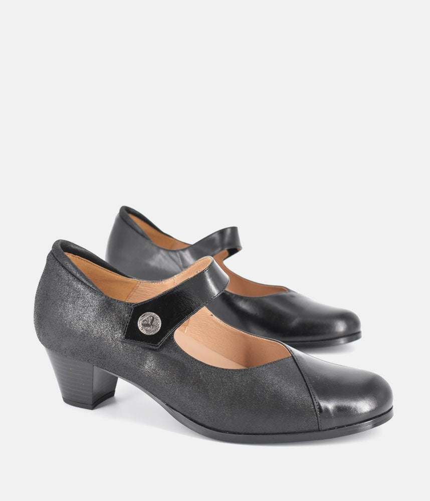 PieSanto Classic Black Mary Jane Style Shoes | Style for Style Noire